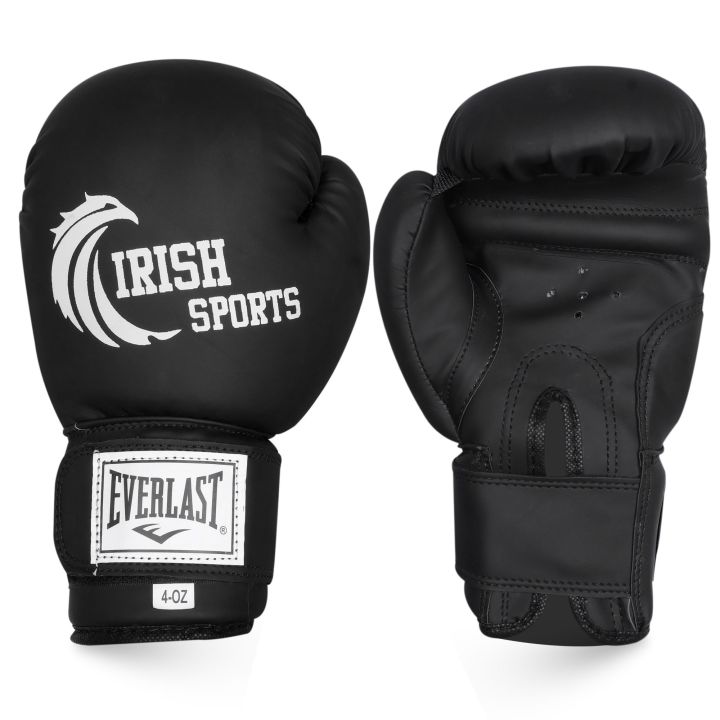 Irish Sports Boxing Gloves for kids and Adults in Black color (4oz ...