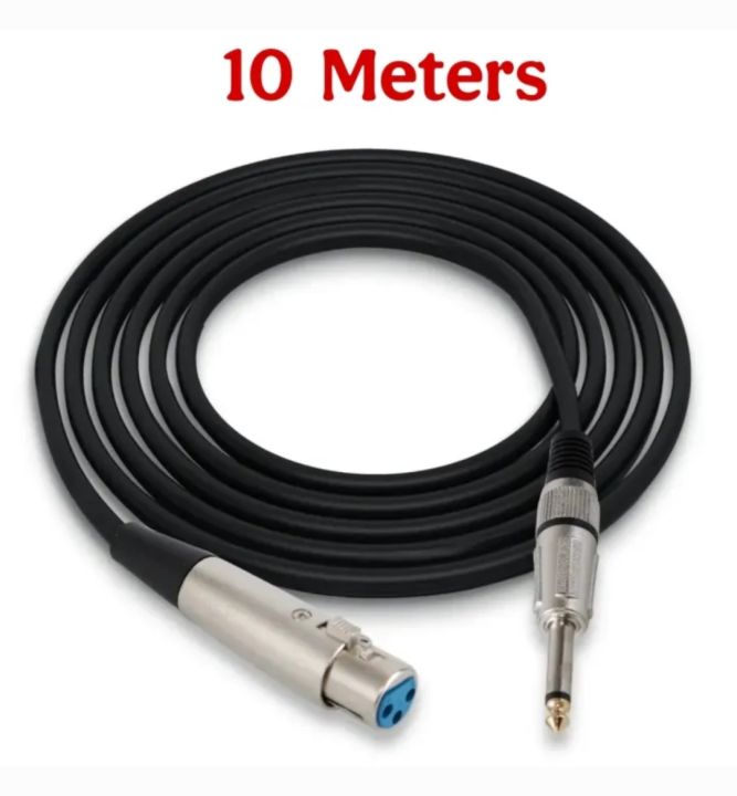 30ft Professional Microphone Cable 1/4” Male to XLR Female | Daraz.pk