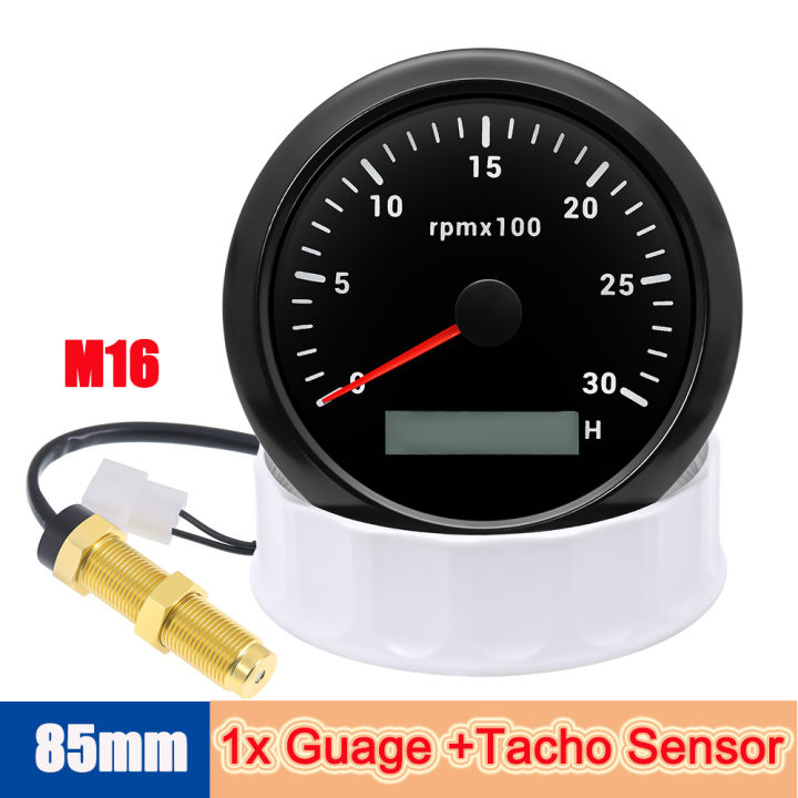 RPM Meter Tachometer for Car Truck Boat 85mm 3k RPM Speed Gauge Motor ...
