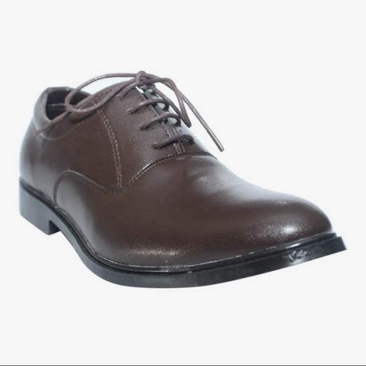 Coffee Premium Leather Lace Up Formal Shoe For Men (Nep-mart) | Daraz ...