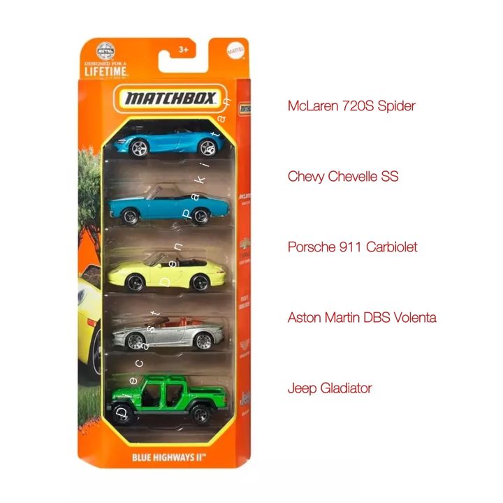 Matchbox Blue Highways 2024 McLaren 720S Spider Chevy Chevelle SS ...