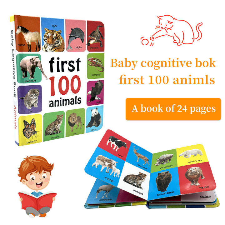 1-100 Animal Species Book Libros Manga Anime Coloring Books Preschool ...