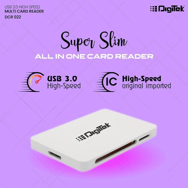 Digitek dcr-022 card reader usb 3.0 | Daraz.com.bd
