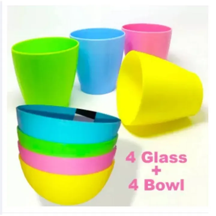 Brighten up mealtime with our **Kid-Friendly Plastic Glass and Bowl Set ...