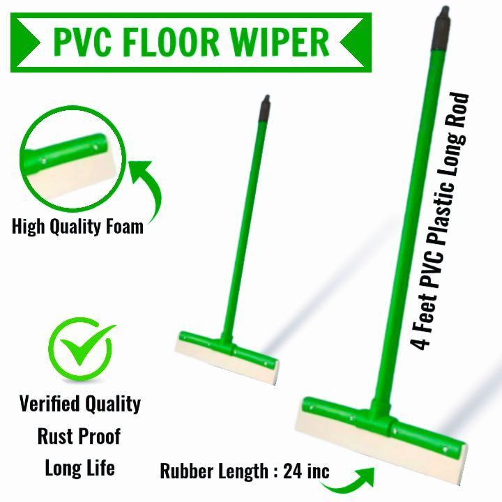 PVC Plastic Floor Wiper. [ One Piece ]. Rust Proof Wiper & Long Life ...