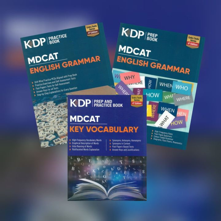 Set of 3 Kips Entry Test Series MDCAT KDP 4th Edition 2026 books: Kips ...