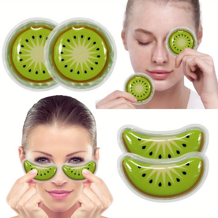 4pcs Gel Ice Pack Reusable Cooling Eye Pads Under Eye Patches Eye Hot ...