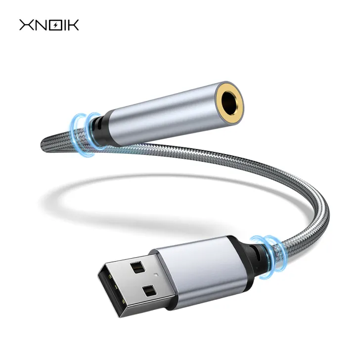 3.5mm Headphone Jack to USB Adapter for PC, Mac, PS4/5, for iPad USB ...