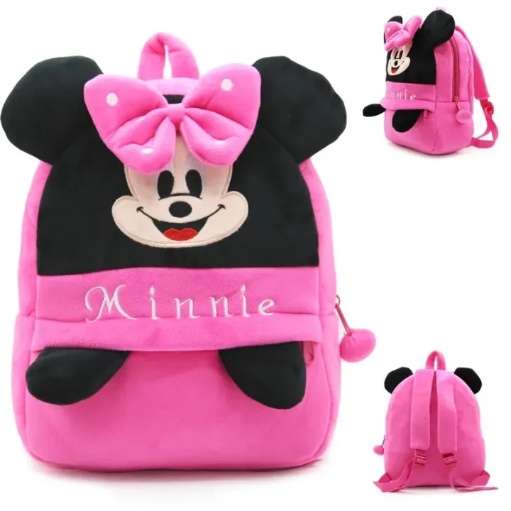 LTG - Pink Minnie Mouse Plush Backpack 14" | Daraz.pk
