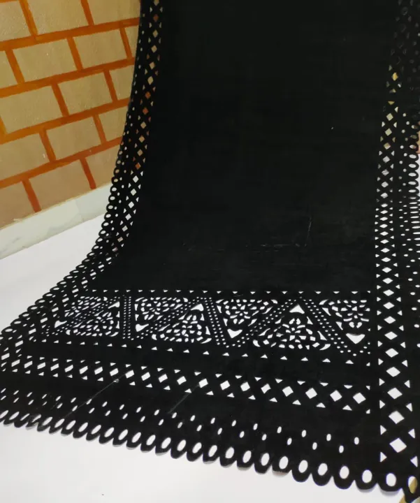Velvet Laser Cut work Shawl | Daraz.pk