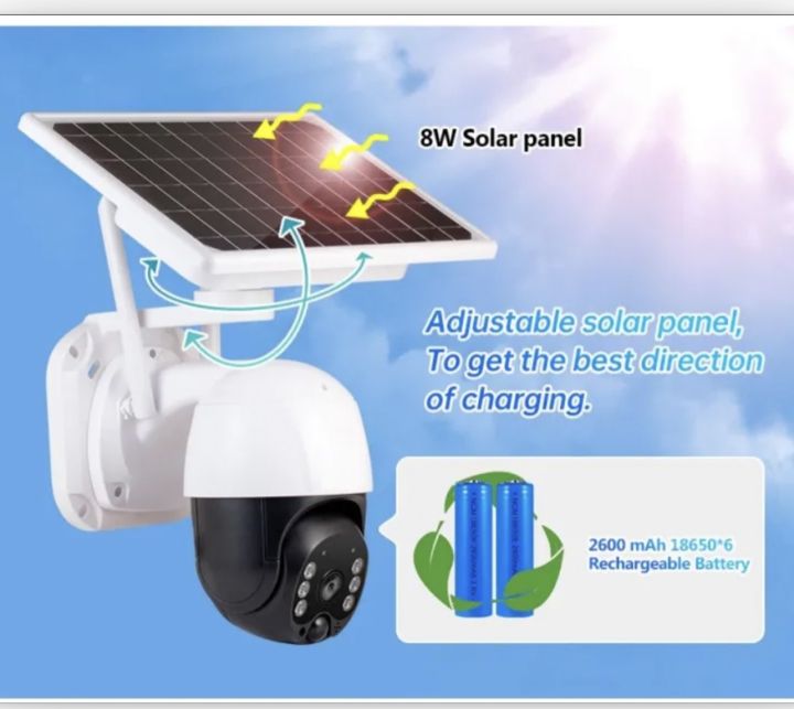 Solar Camera Outdoor Waterproof Wireless iP Camera Solar Panel PTZ ...