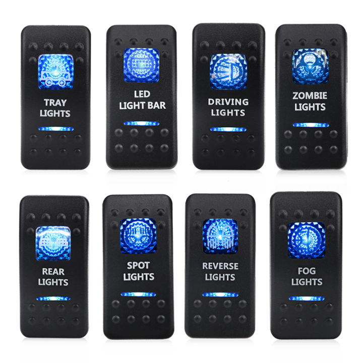 12v ON-OFF Lighted Toggle Switch For Car Boat Truck Waterproof Toggle ...