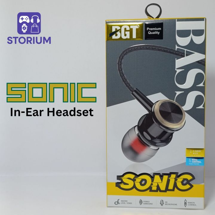 BGT Sonic Handsfree Wired Earphones | Super Bass Stereo Sound | 3.5mm ...