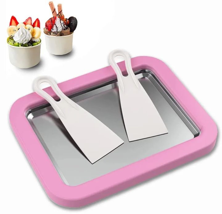 Ice Cream Roll Maker Machine for Home, Instant Ice Cream Roller Pan ...