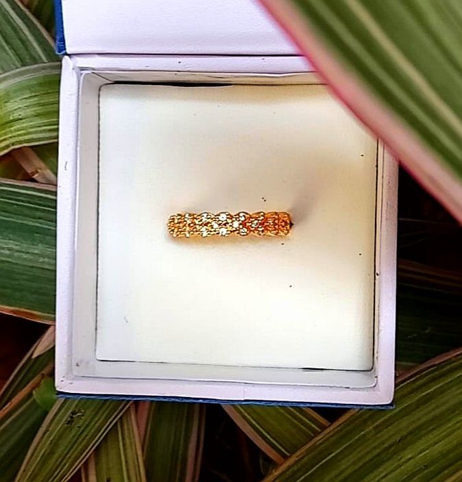 gold plated ladies stones rings | Daraz.lk