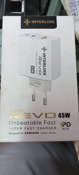Interlink 45w fast charger-super Revo Unbeatable Fast -Super Fast ...