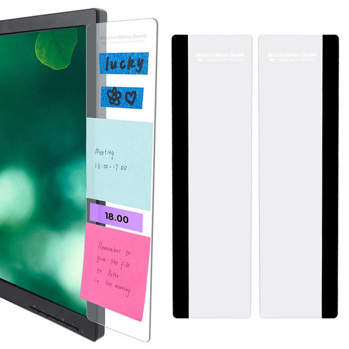 Computer Monitor Message Board Sticky Note Holder Office Screen Memo ...