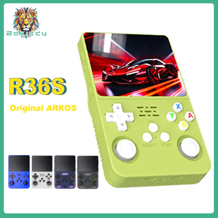 Green R36S Retro Handheld Video Game Console Linux System 3.5Inch IPS ...