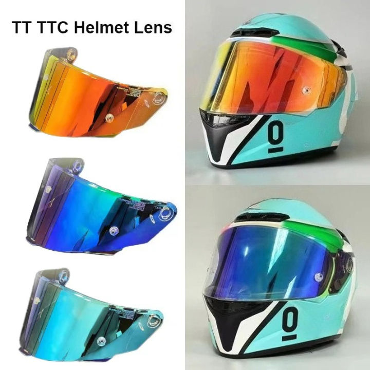 Visor FOR KYT TT COURSE Motorcycle Helmet Lens Full Face Helmet Casco ...