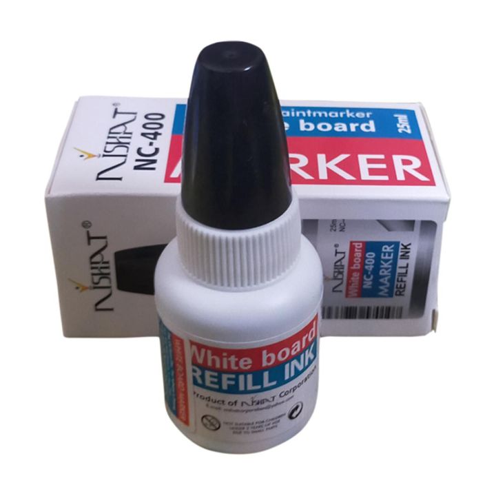 Nishat NC-400 Whiteboard Marker Refill ink, 25ml, Black | Daraz.com.bd