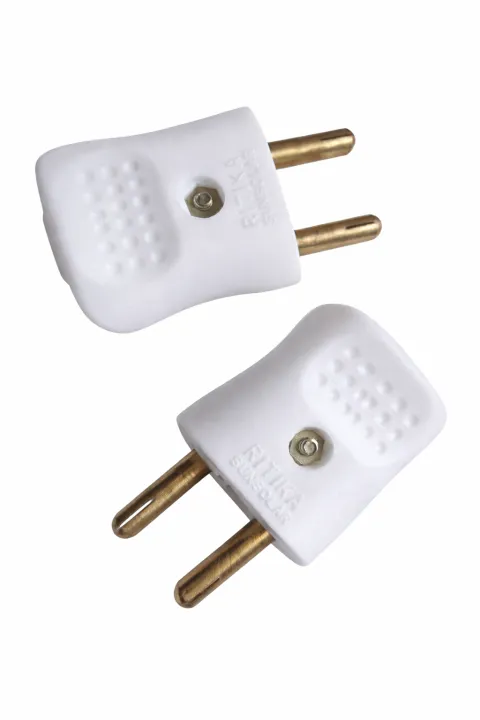 Standard 2 Pin Plug Set (2 Pcs) | Lightweight Electric Plug for Home ...