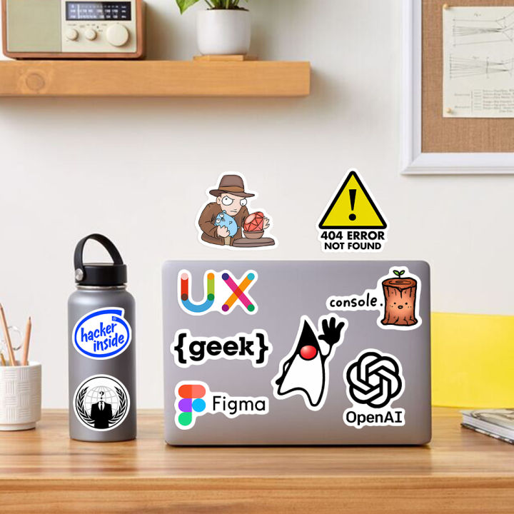 25pcs Geek Developers Stickers Programming Languages Application Logo ...
