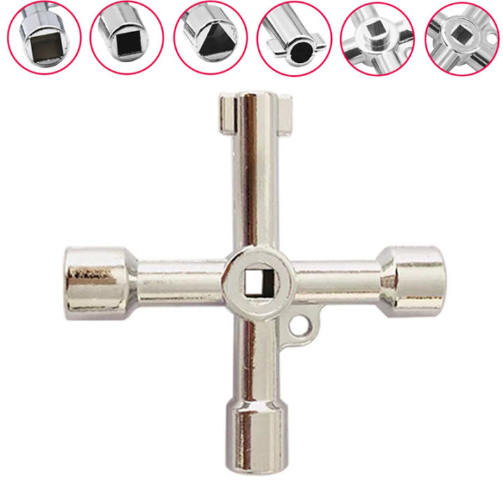 1PC Black Silver Universal Cross Triangle Wrench KEY for Train ...