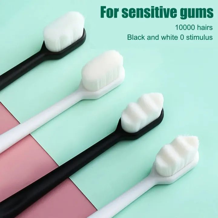 Nano Toothbrush - Ultra Soft 20,000 Bristles for Sensitive Teeth & Gums ...