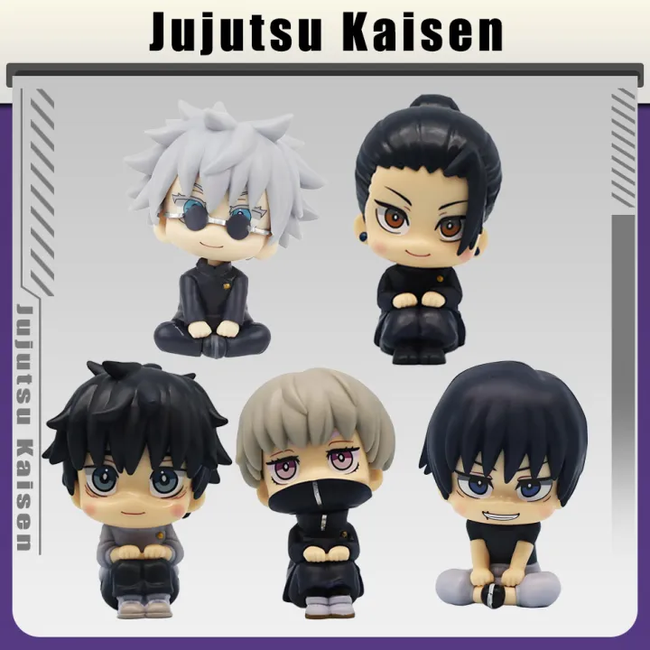 5Pcs/set Jujutsu Kaisen Cute Yuji Itadori Gojo Satoru Q Ver. PVC Action ...