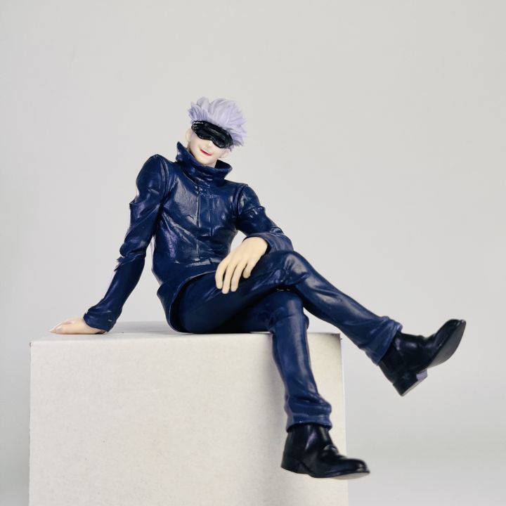 Hot New Jujutsu Kaisen Anime Figure Sitting Satoru Gojo Figure ...