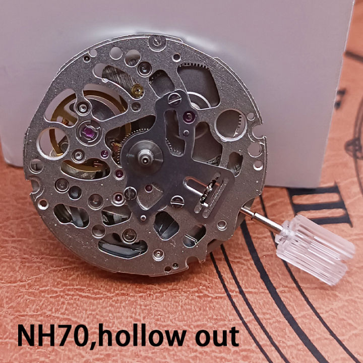 H70/NH70A Hollow Automatic Watch Movement 21600 BPH 24 Jewels High ...