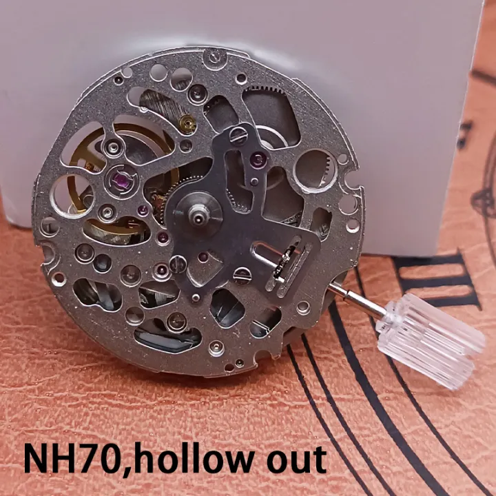 H70/NH70A Hollow Automatic Watch Movement 21600 BPH 24 Jewels High ...