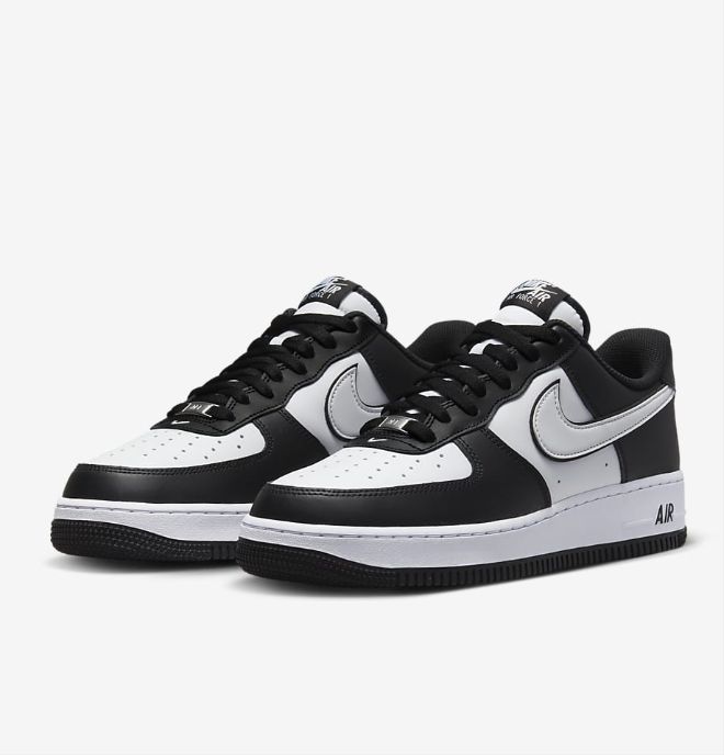 Nike Air Force 1 With Premium – Black & White Classic Edition | Daraz.pk