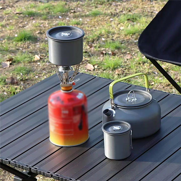 Mini Camping Gas Stove Head Folding Gas burner Ultralight small fire ...