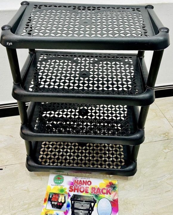High Quality Nano Shoe Rack 4 Tier | Daraz.lk