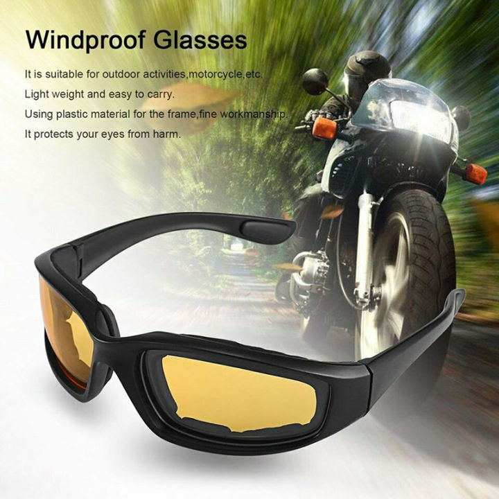 Motorcycle Wind Sand Riding Glasses Anti-Glare Motorcycle Glasses ...