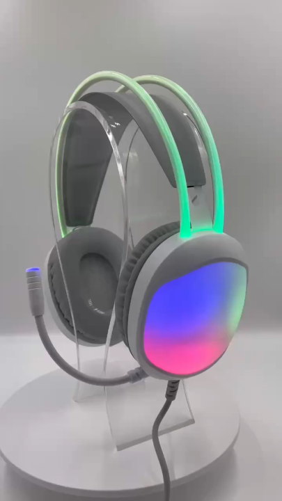 HT410 Rainbow RGB Gaming Headphones - Colorful RGB Lights, Noise ...