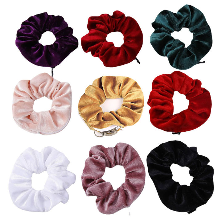 Portable ⁣Sight Secret Hair Tie Hidden Safe Storage Case Hair Scrunchie ...
