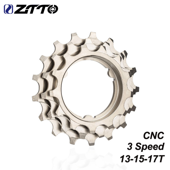 ZTTO Folding Bike 3 Speed Freewheel Bicycle 3s Sprocket Gear 13T-15T ...