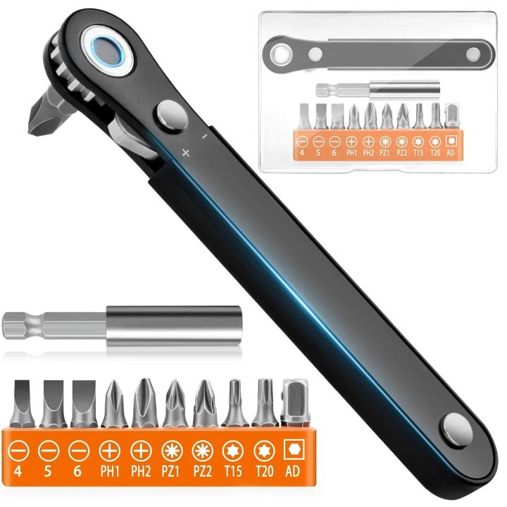 Right Angle Screwdriver Set Mini Ratcheting 90 Degree Offset ...