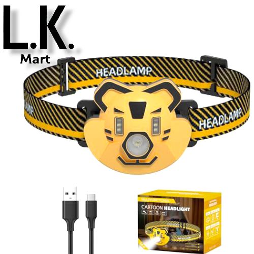 L. K. MART. COSOOS LED Rechargeable Headlamp for Kids Flashlight ...