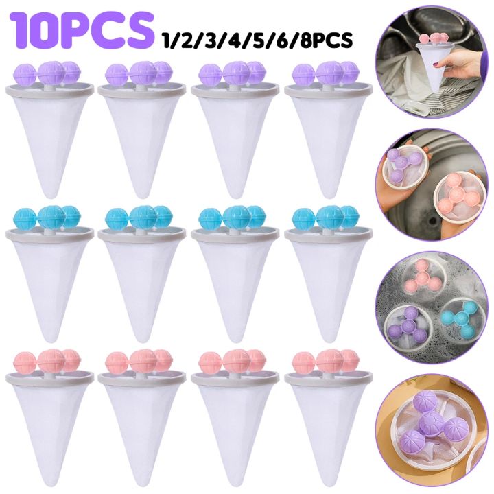 1-10PCS Washing Machine Filter Net Floating Lint Filter Mesh Bag ...