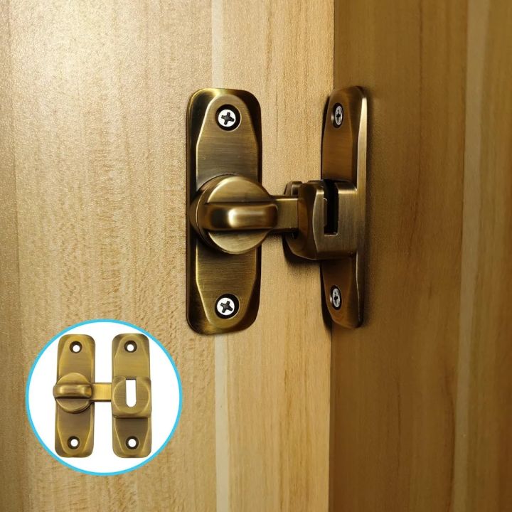 Sliding Door Lock Anti-theft Buckle Door Bolt Toggle Hardware 90 Degree ...
