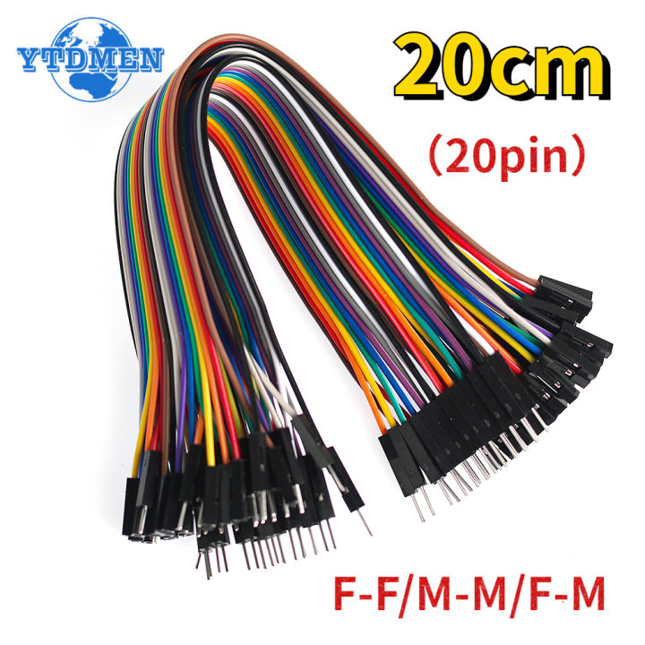 20Pin Jumper Wire Dupont Line 20cm Male To Male+Female To Male + Female ...