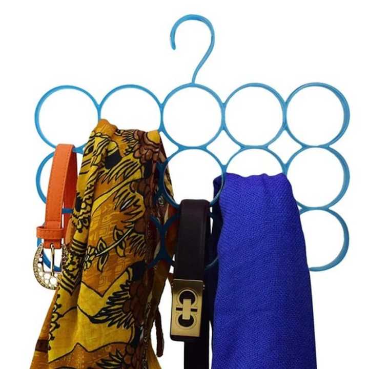 15 Holes Scarf Hanger, Multiple Purpose Space Saving hangers for ...