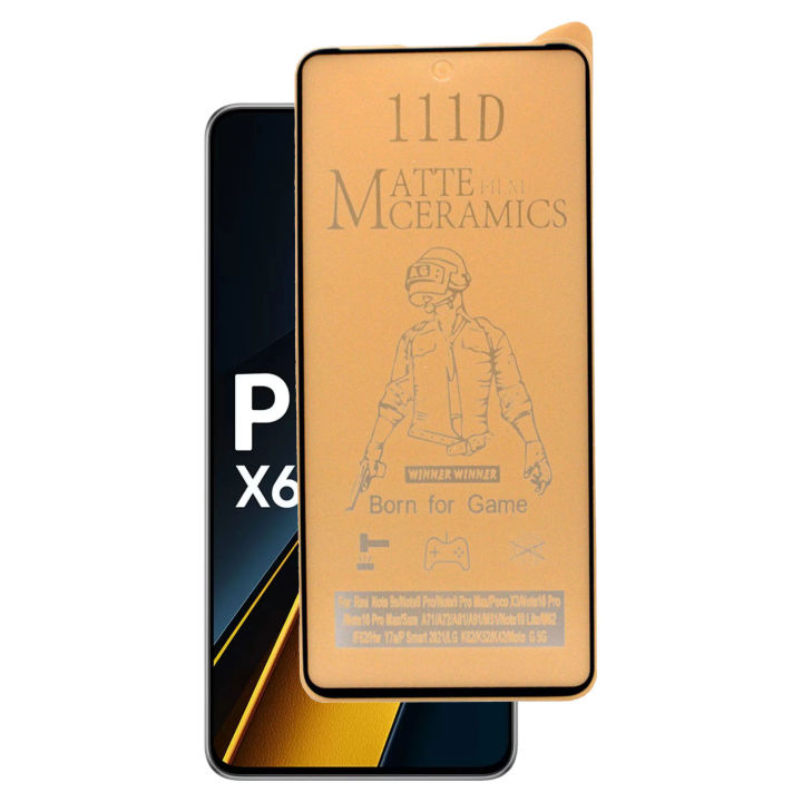 Xiaomi Poco X6 Pro Screen Protector 9D Ceramic Matte Glass ...