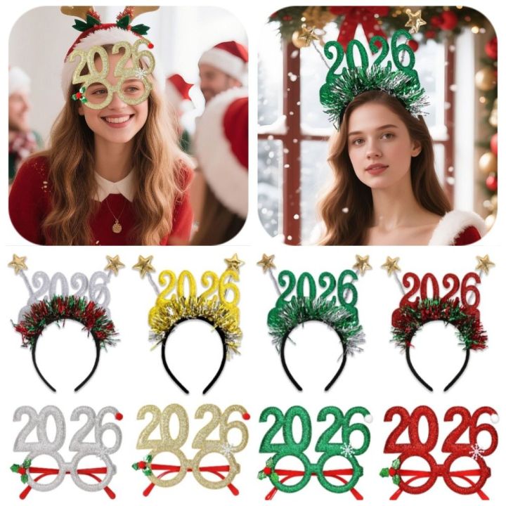 Sequin 2026 Happy New Year Headband Cute Star New Year Decorative ...