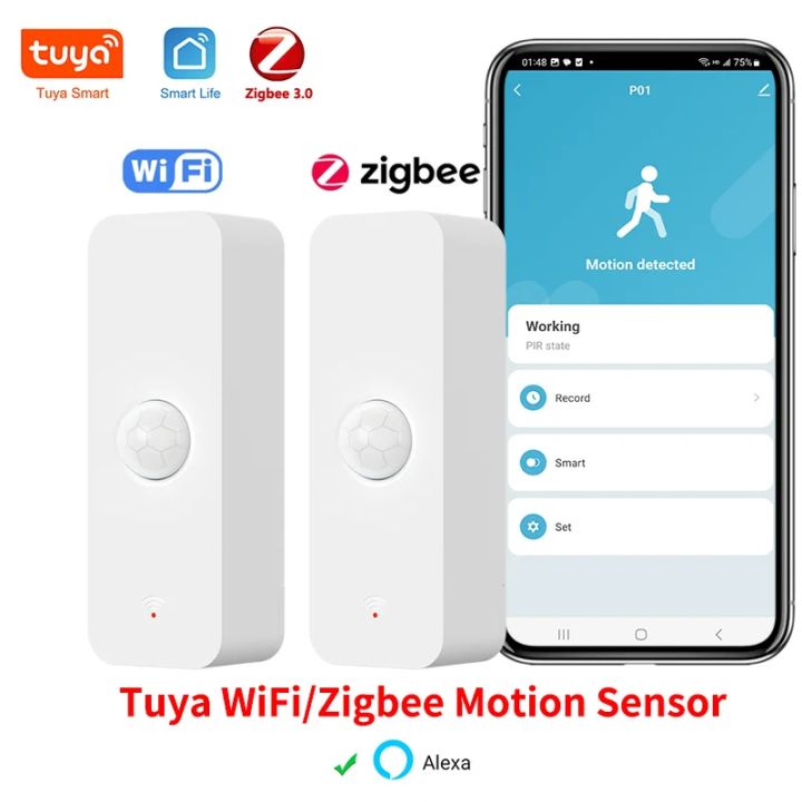 Tuya WiFi Zigbee PIR Motion Sensor Smart Home Human Body Infrared ...