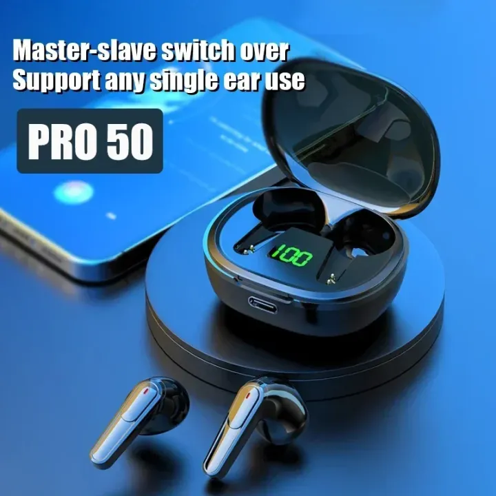 Original Pro50 Earphone Bluetooth TWS Wireless Headphones Sports ...