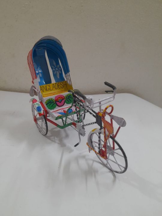 Rickshaw showpiece Metal multicolor | Rickshaw Showpiece Miniature ...